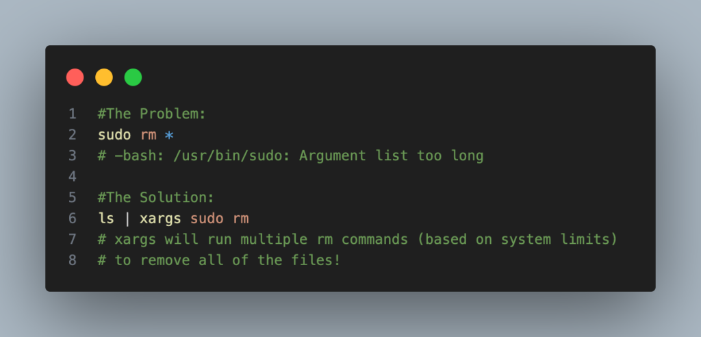 When “rm *” doesn’t work – Matt Stenson
